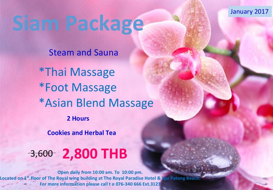 Phuket Spa - Patong Hotel, Phuket, Thailand - The Royal Paradise Hotel & Spa - Hotel Official ...